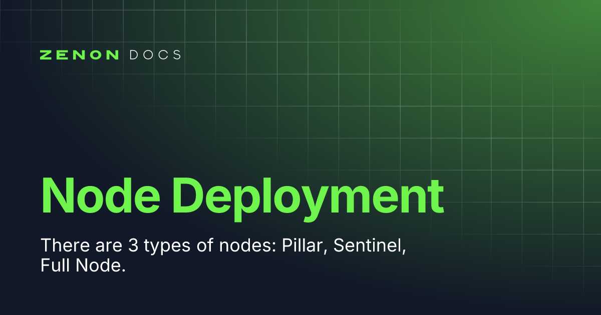 Node Deployment | HyperCore | Zenon Docs